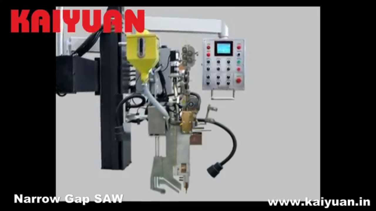Narrow gap SAW welding system - YouTube