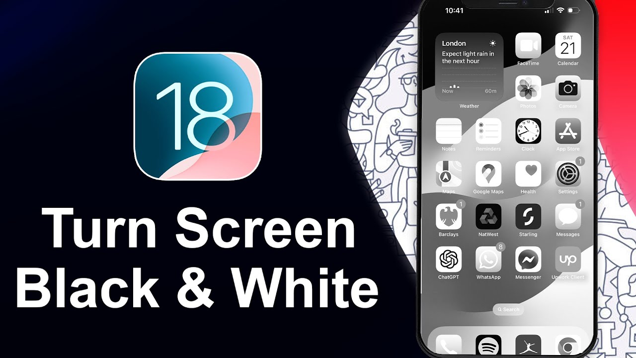 How To Turn iPhone Screen Black and White (Step By Step) - YouTube