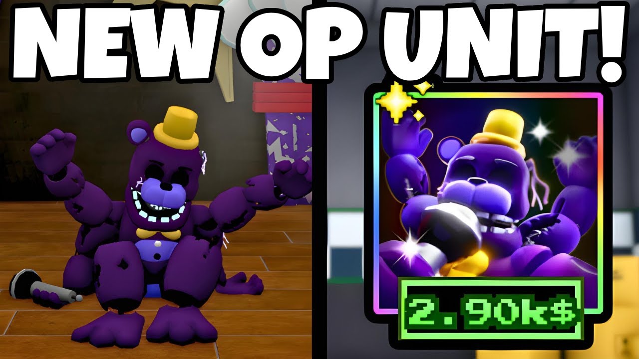 NEW SHINY WITHERED GOLDEN FREDDY UNIT IS CRAZY OP in Roblox Five Nights ...