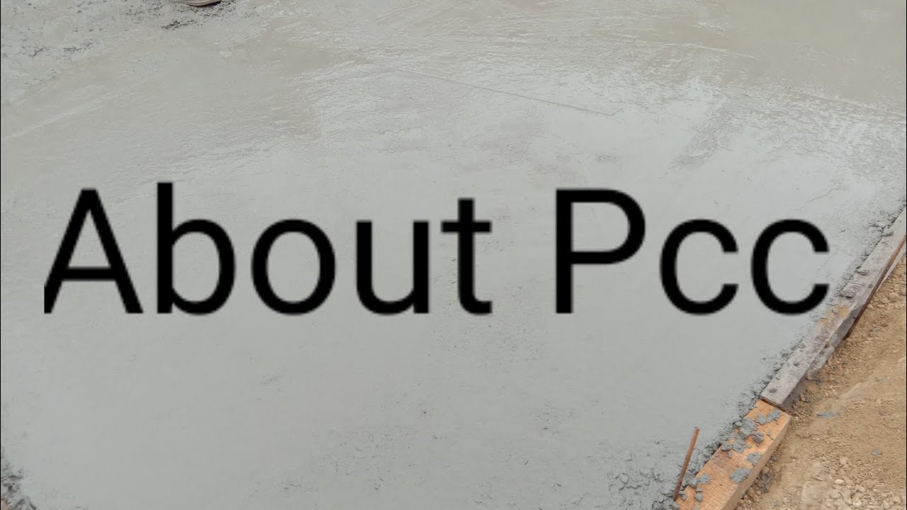 About pcc plain cement concrete - YouTube