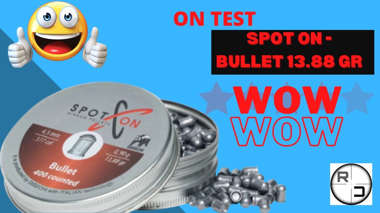 Spoton - Bullet - 177 Cal - 13.88 grains - PCP - Precihole PX100 - YouTube
