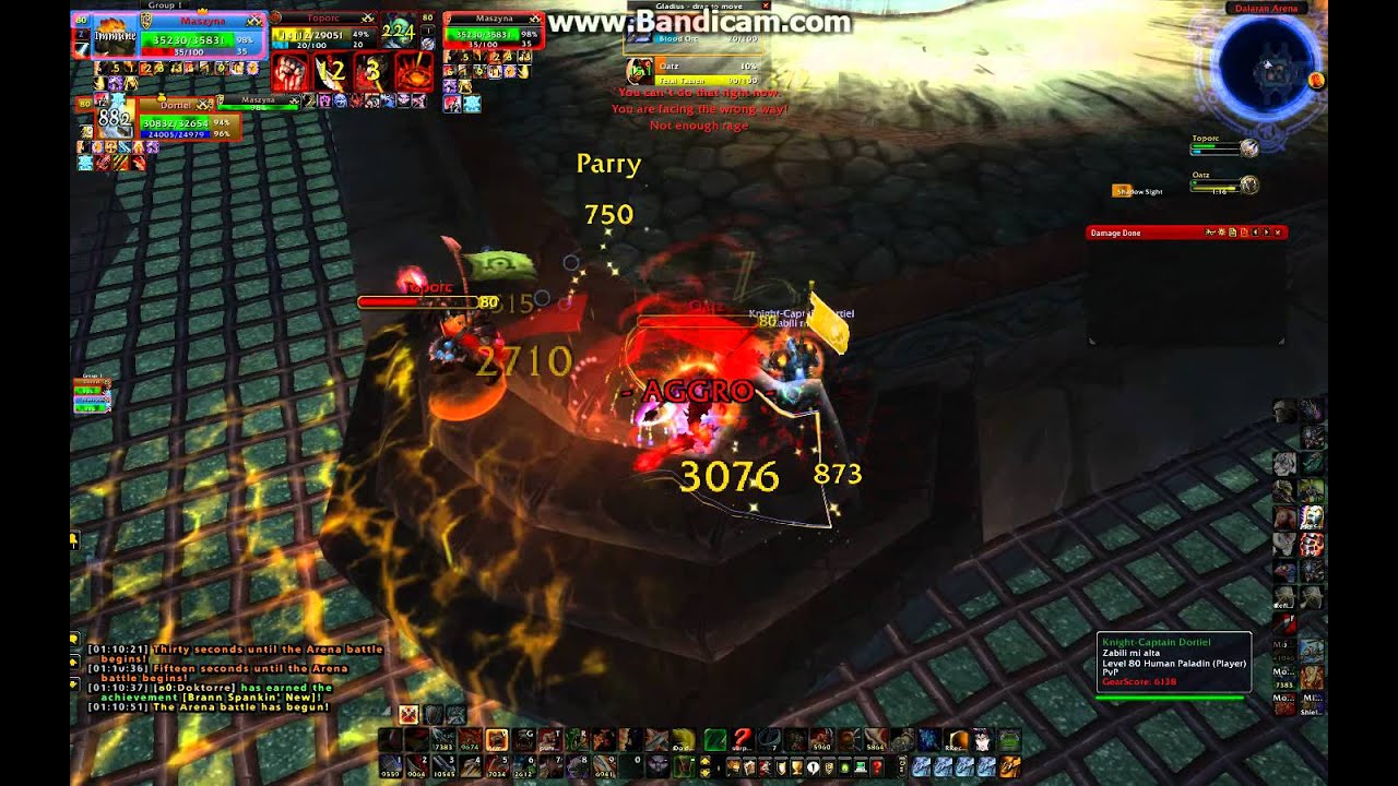 WoW arena 2vs2 80 lv warrior pal (Lordaeron) molten - YouTube