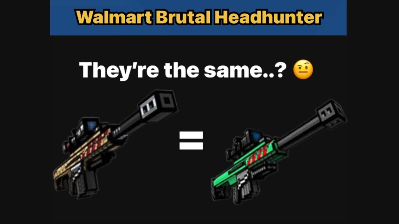 3 cat spamming with Walmart Brutal Headhunter in Pixel Gun 3D - YouTube