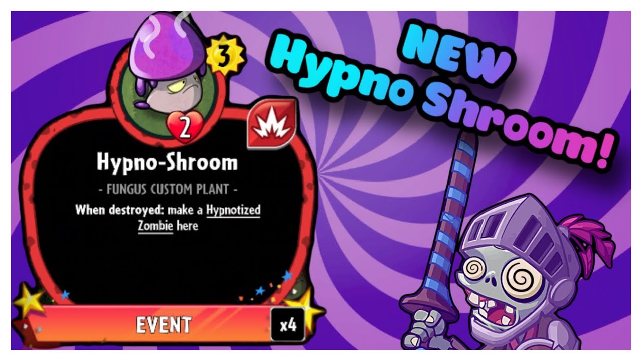 New Hypno Shroom In The Plants Vs. Zombies Heroes Mod - YouTube