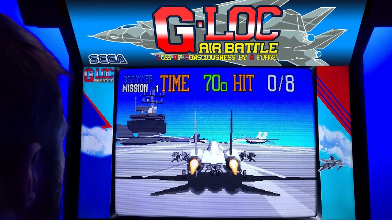 G-LOC: Air Battle Arcade Cabinet MAME Playthrough w/ Hypermarquee - YouTube