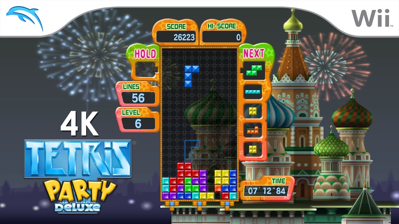 Tetris Party Deluxe (4K / 2160p / 60fps) | Dolphin Emulator 5.0-21685 ...