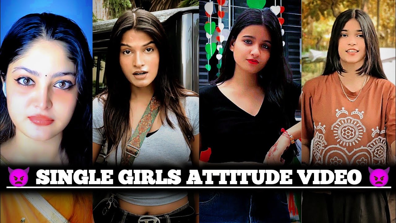 😎Single Girls Attitude Shayari Video | Girls Attitude Status Video ...