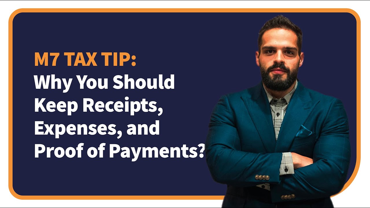 Keep your receipts, expenses, and proof of payments for at least 7 ...