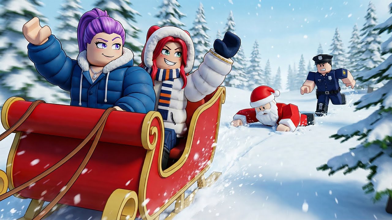 Rumi and Mira Steal Santa's Sleigh On Christmas 🎅🎄 | KPop Demon Hunters ...