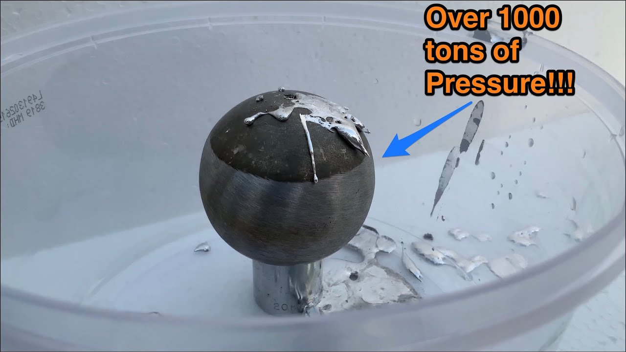 Can Gallium break a Steel Ball? (High Pressure) - YouTube