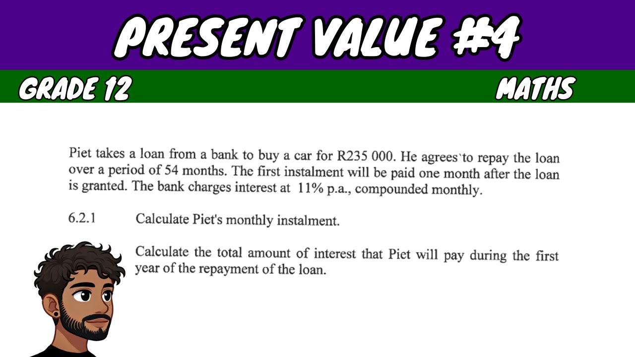 Present Value #4 | Grade 12 Maths - YouTube