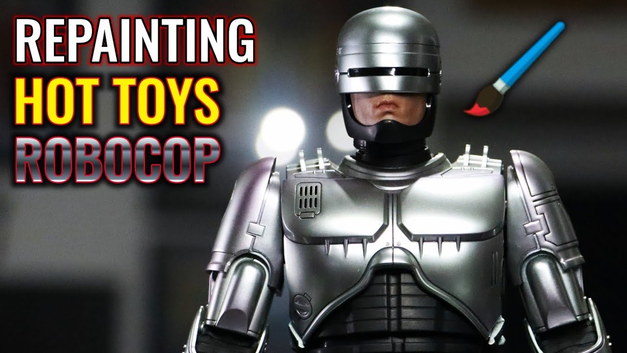 REPAINT ON HOT TOYS ROBOCOP - YouTube
