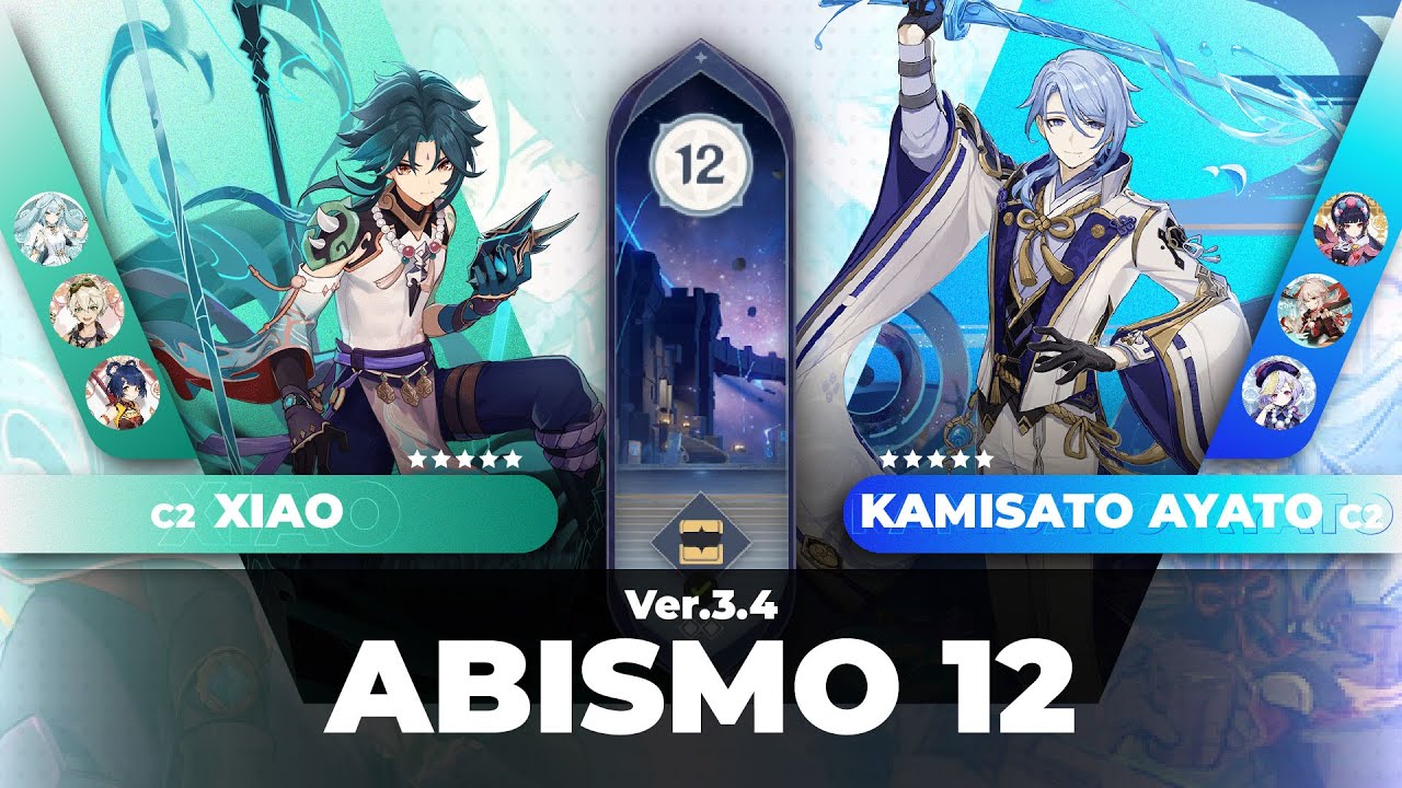 XIAO C2 / KAMISATO AYATO C2 - ABISMO 12 (3,4) - GENSHIN IMPACT - YouTube