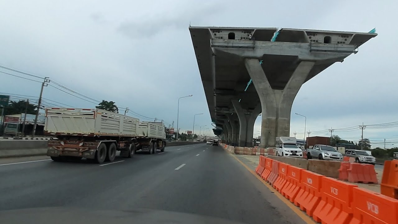 ถนนพระรามที่๒ ขาออกจากกรุงเทพ ไปสมุทรสาคร - YouTube