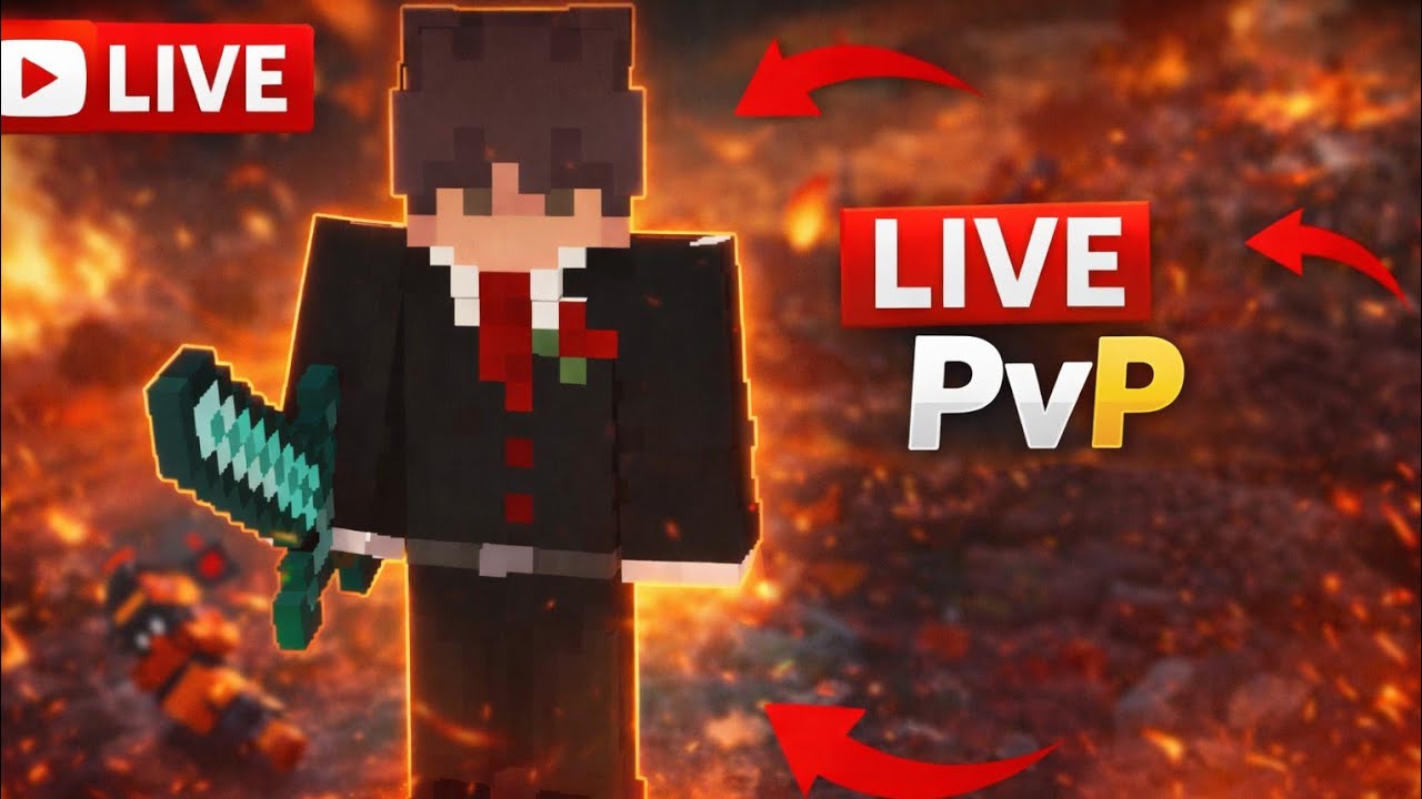 🔴 LIVE Minecraft PvP | Pro Fights Only🔥 Minecraft PvP LIVE | No Mercy⚔️ ...