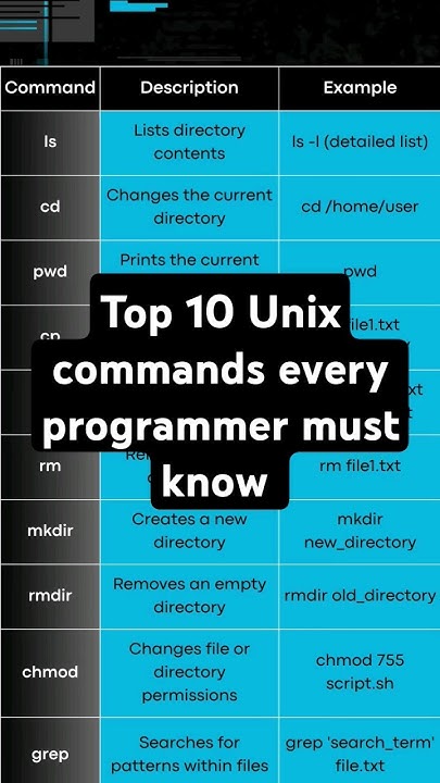 Top 10 Unix Commands Every Programmer Must Know Java Python Unix