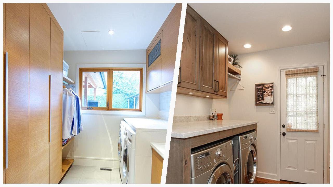 75 Brown Laundry Room With White Walls Design Ideas You'll Love ⭐️ ...