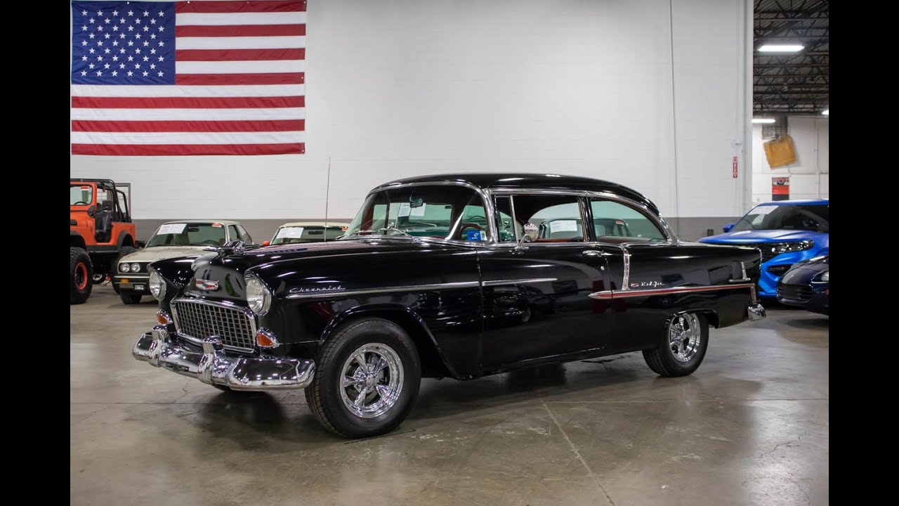 Cruising In Chrome The Timeless Allure Of The 1955 Chevrolet Bel Air Black