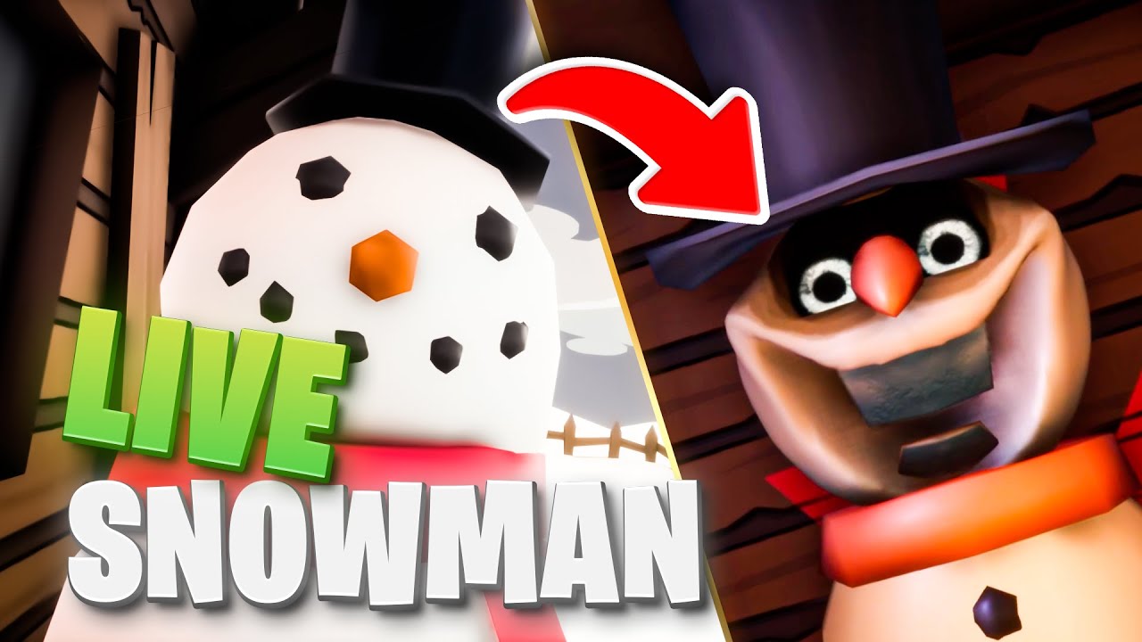 How to Build a LIVE Snowman - YouTube