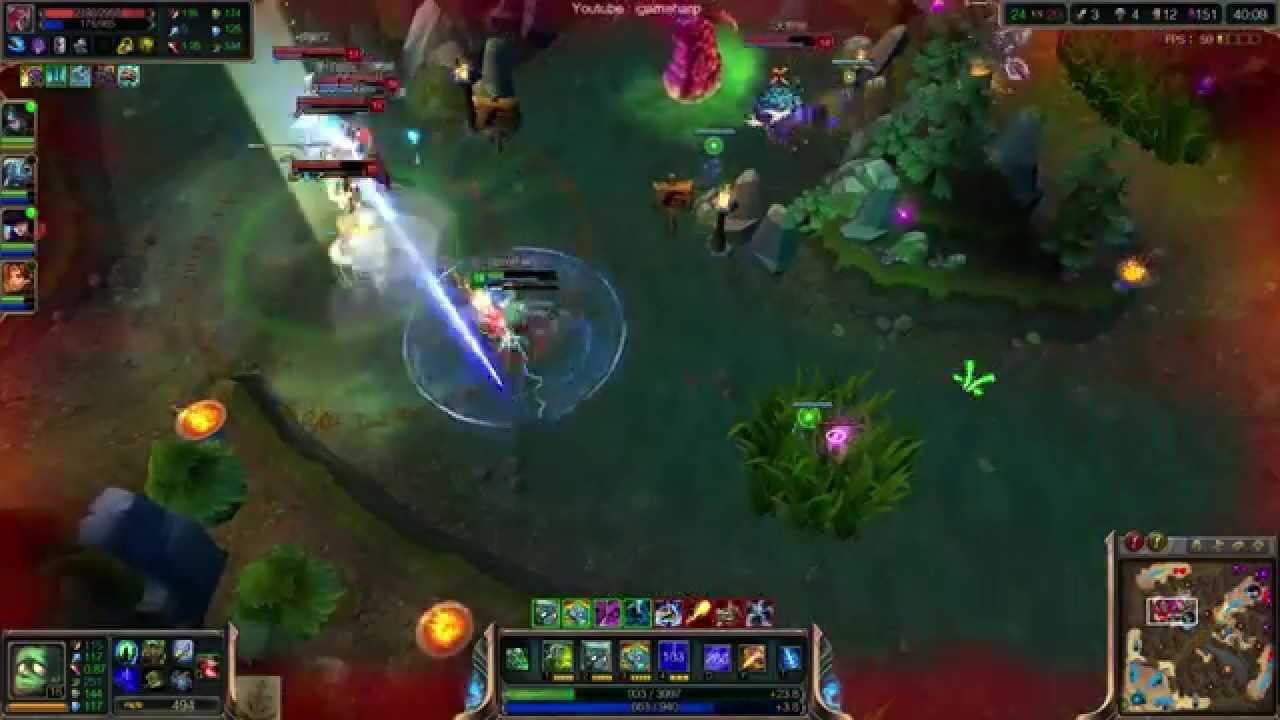 LoL S4 Rank 打龍 vs 偷主堡 - YouTube