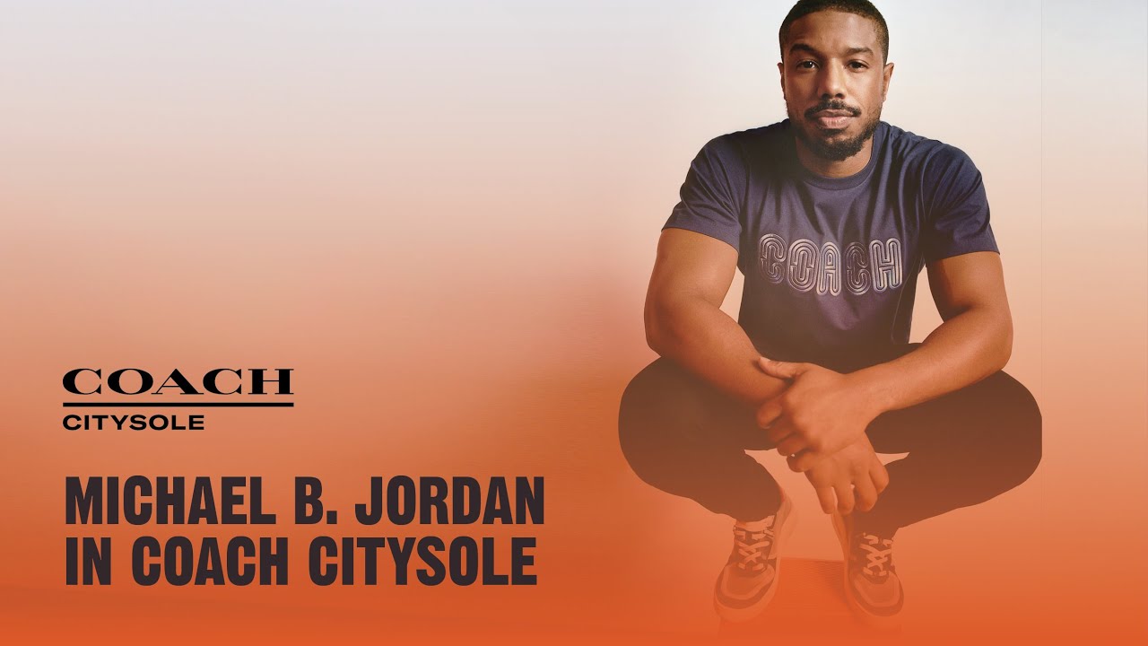 Michael B. Jordan | New Coach CitySole Sneakers - YouTube