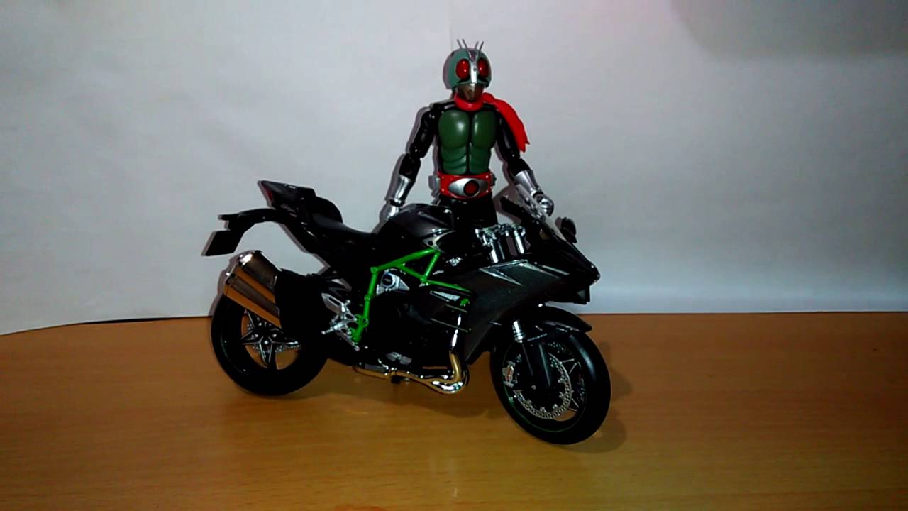 Automaxx Joycity Kawasaki H2 1/12 and SHFiguarts Kamen Rider Ichigo ...