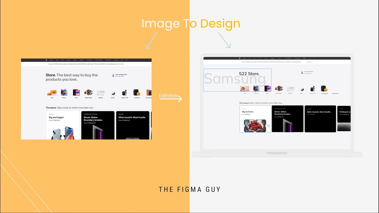 Convert any screenshot into an editable design - YouTube