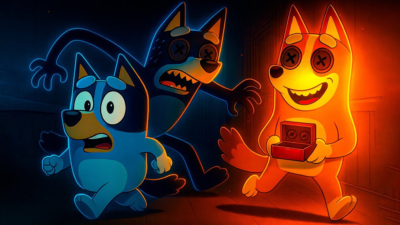 Bluey Went to Another World Where Everyone had Buttons for Eyes | Scary ...
