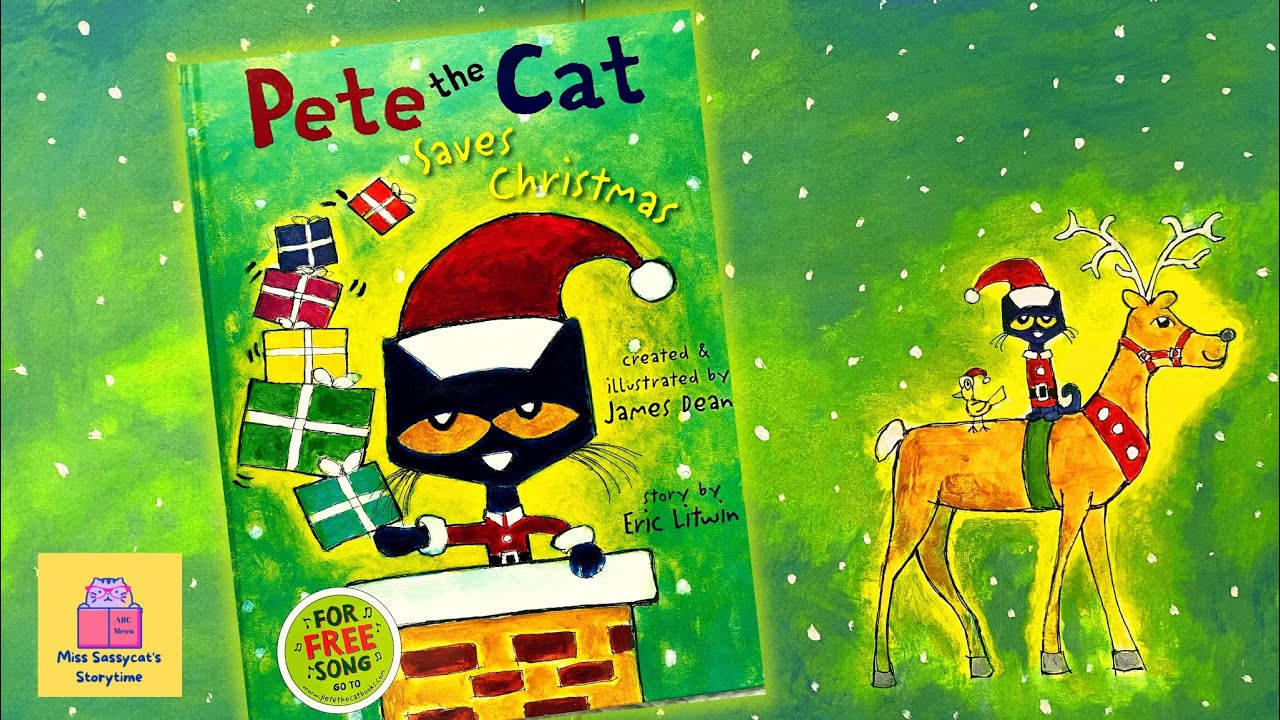 READ ALOUD 📚- PETE THE CAT SAVES CHRISTMAS - Storytime for Kids - YouTube