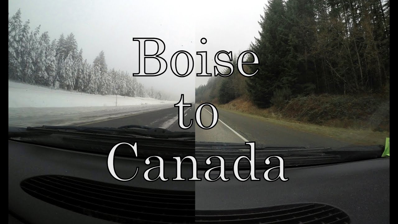 Driving Back to Canada Part 3 - Epic Timelapse - Boise to Canada - YouTube