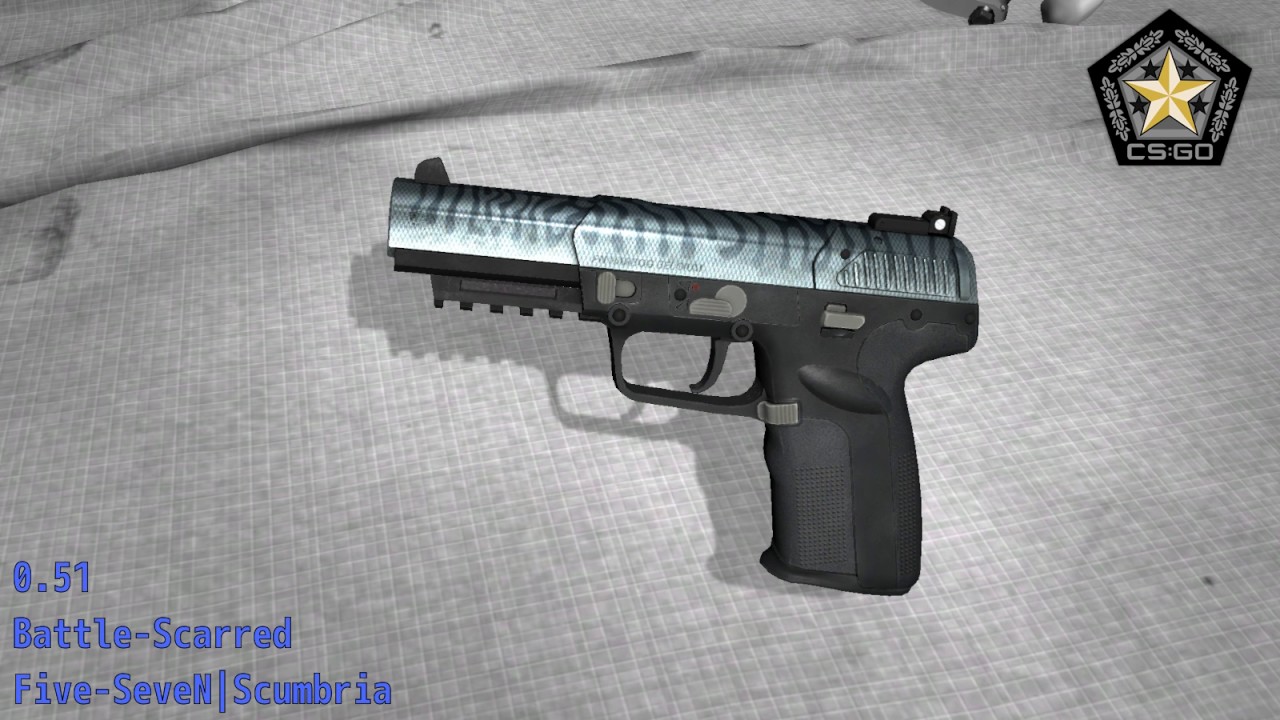 Five-SeveN Scumbria - Skin Wear Preview - YouTube