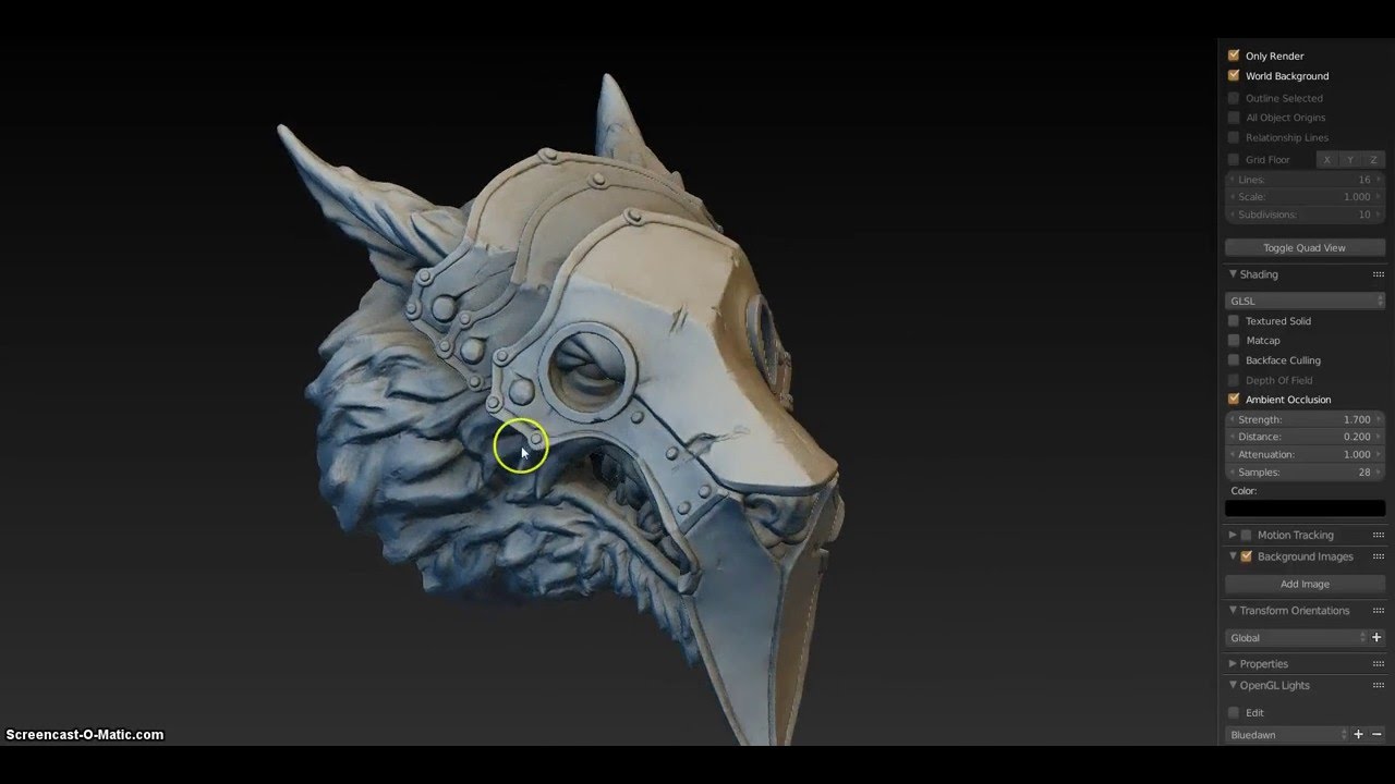wolf head test...(wolf wip) - YouTube