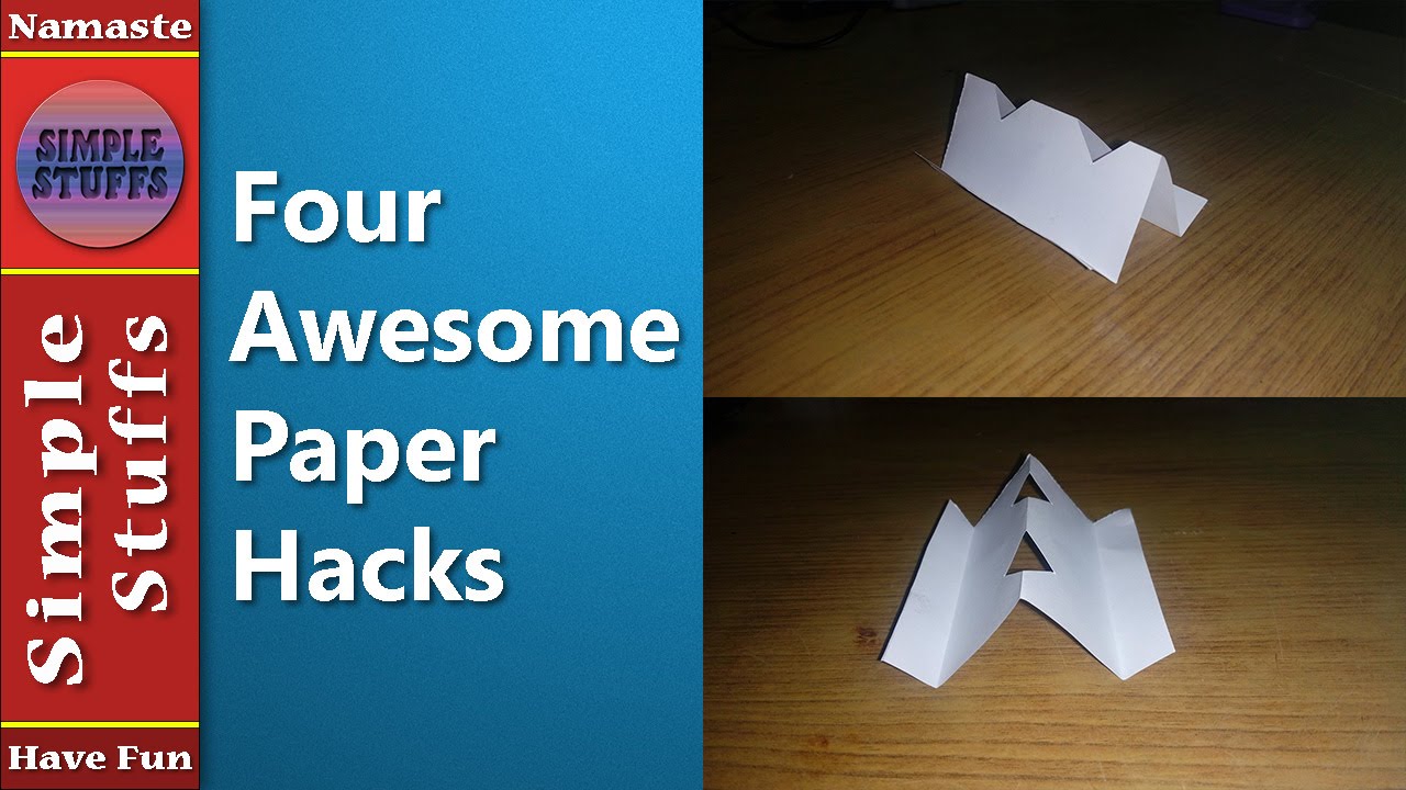 4 Awesome Paper Hacks That You Might Not Have Seen - YouTube