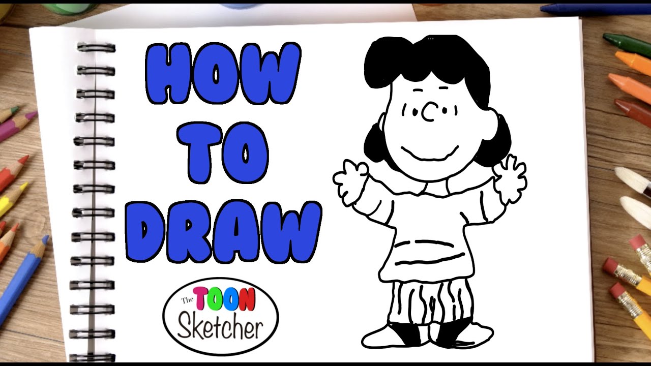 How To Draw The Lucy From Peanuts - YouTube