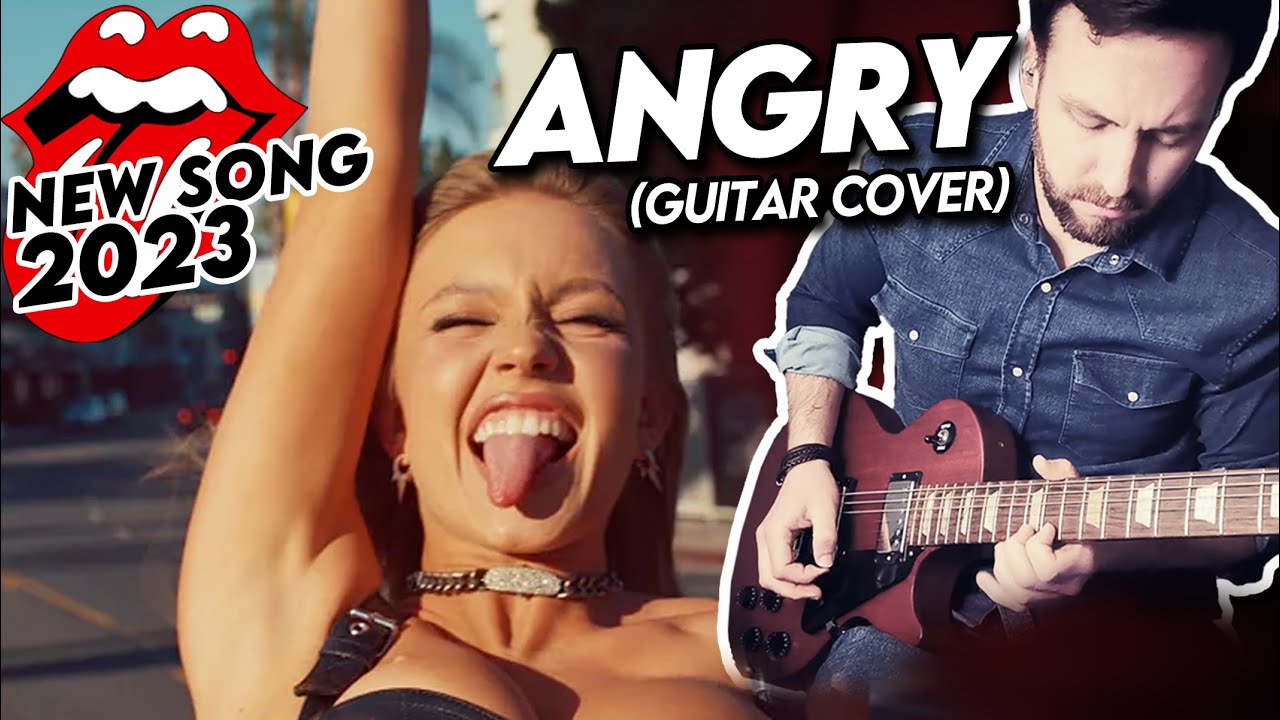The Rolling Stones - Angry (Guitar cover) New Song - Hackney Diamonds ...