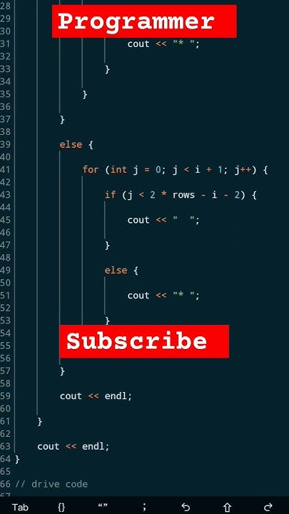 Asterisk pattern in c++ #programming #programmer #program #foryou #viral #subscribe #like - YouTube