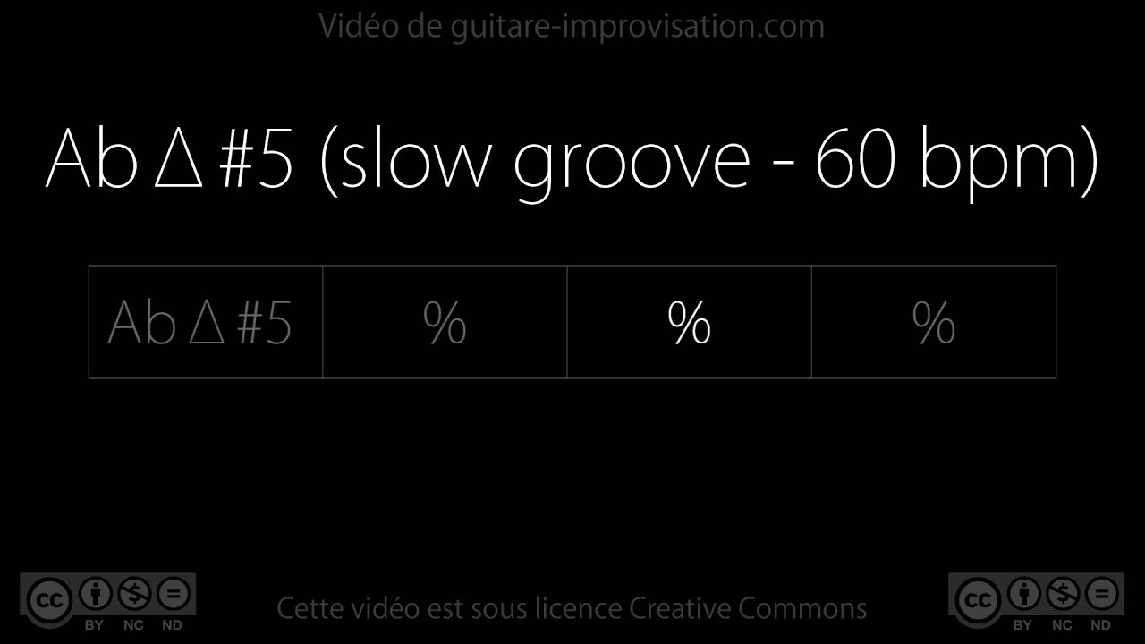 AbMaj7#5 (slow groove - 60 bpm) - Backing Track - YouTube