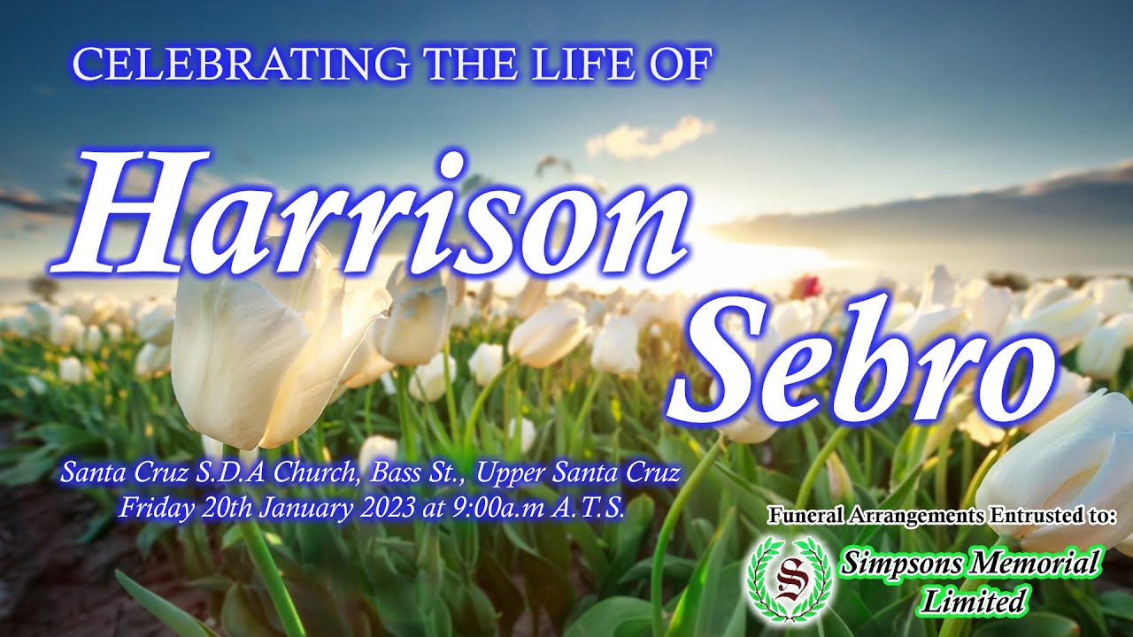 Funeral Service of Harrison Sebro - YouTube