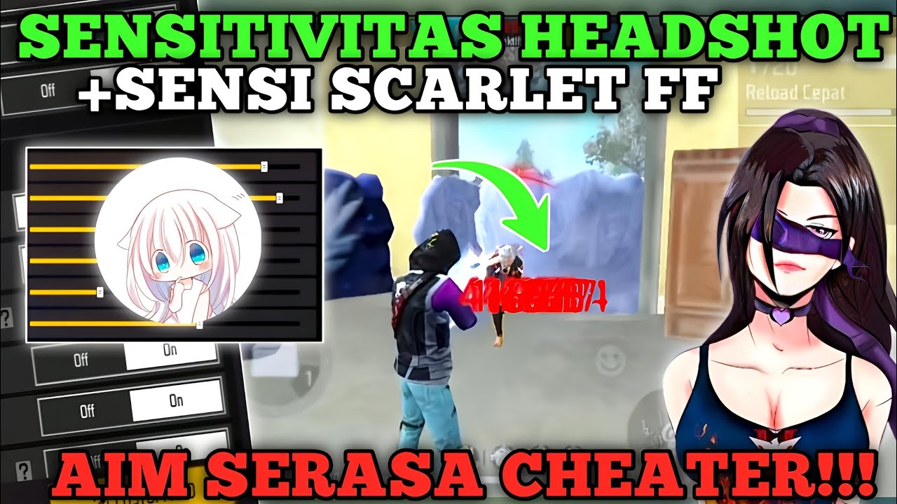 UPDATE SENSI SCARLET FF ‼️ SENSITIVITAS FF AUTO HEADSHOT 2025 🔥 ☠️ AUTO ...