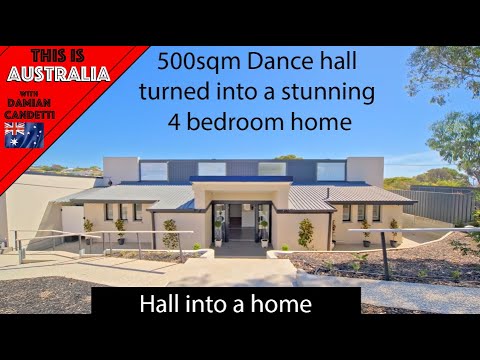 Building a home inside of a hall before and after - YouTube