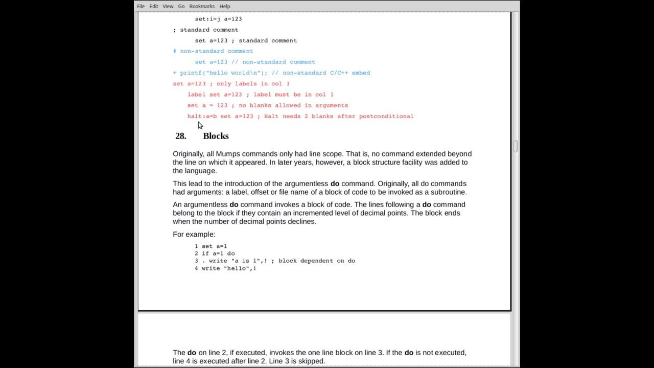 Mumps Programming Language Tutorial Part 5 - YouTube