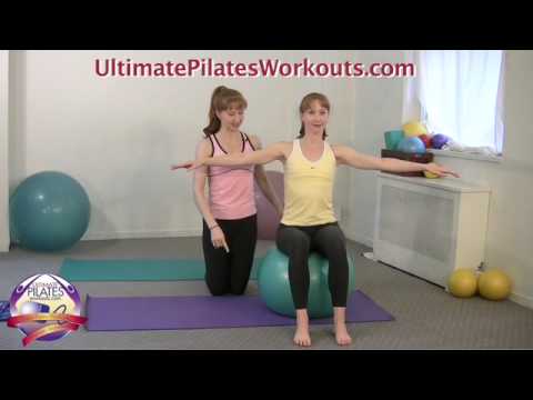 Pilates Workout Exercise: Marching on Stability Ball (Pilates on Fifth ...
