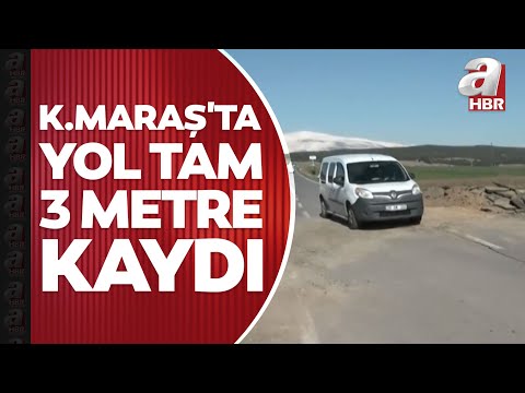 İşte depremin korkunç etkisi! Kahramanmaraş'ta yol tam 3 metre kaydı | A Haber