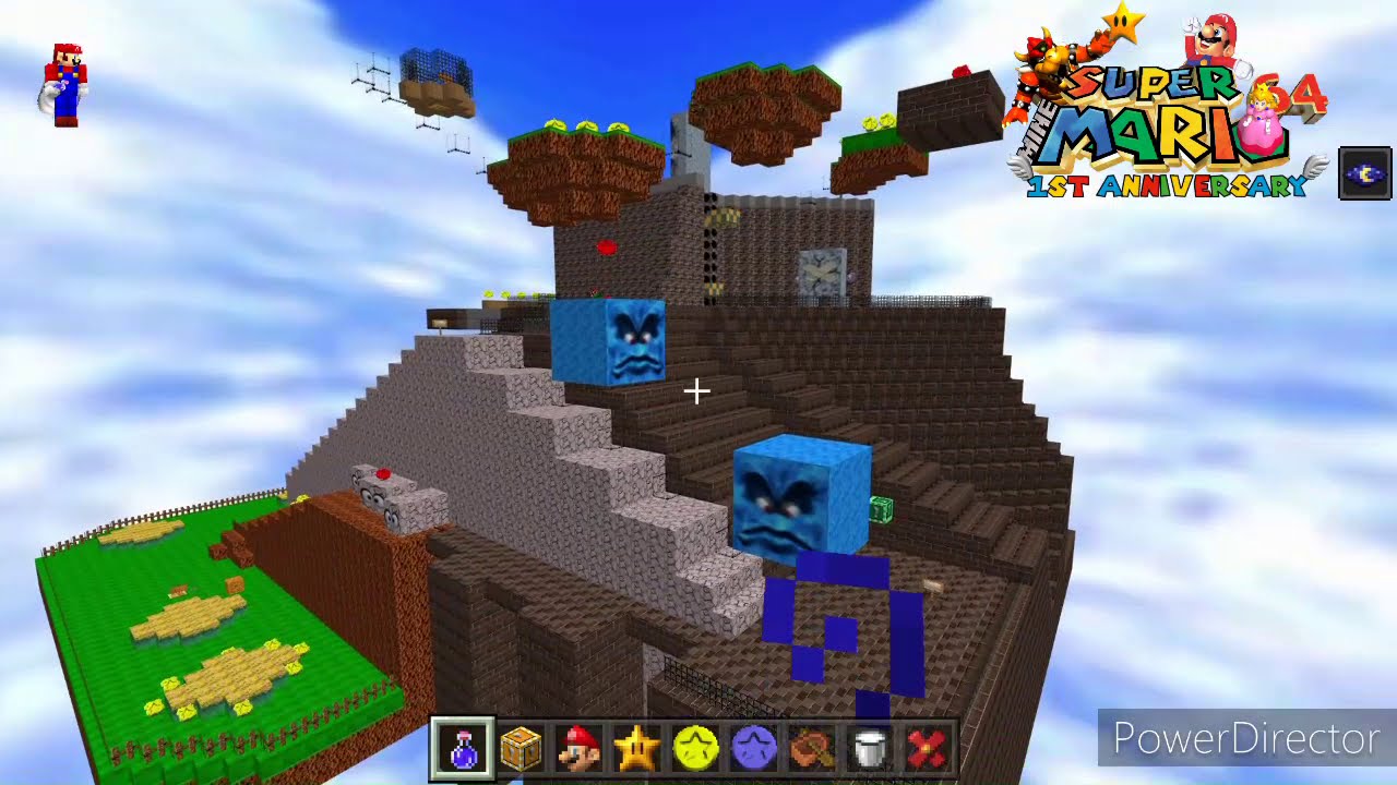 Minecraft Super Mario 64 - Whomp's Fortress - YouTube