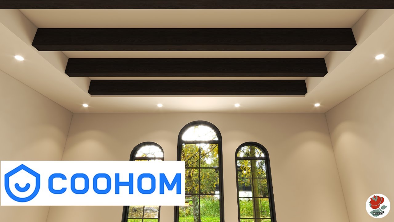 Box Beam Ceiling in Coohom | Coohom Tutorial - YouTube