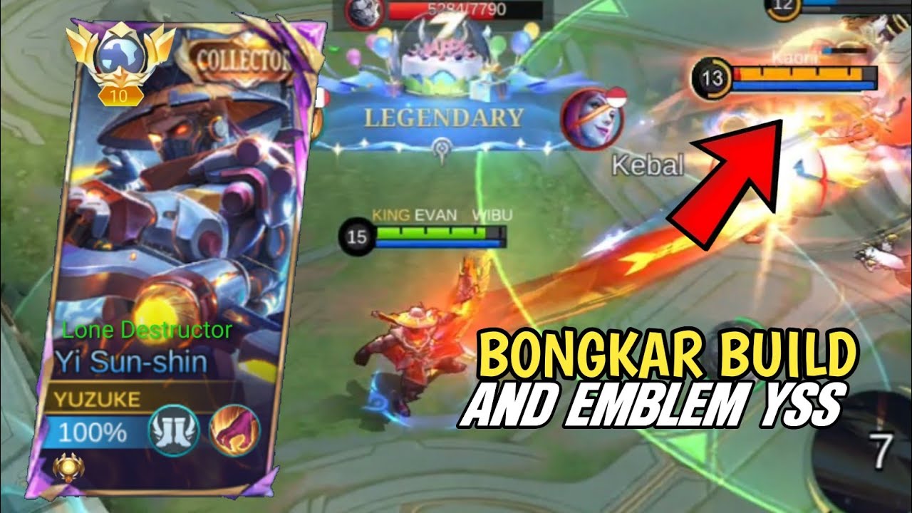 BONGKAR RAHASIA BUILD AND EMBLEM YSS TERSAKIT DI META SEKARANG - Mlbb ...