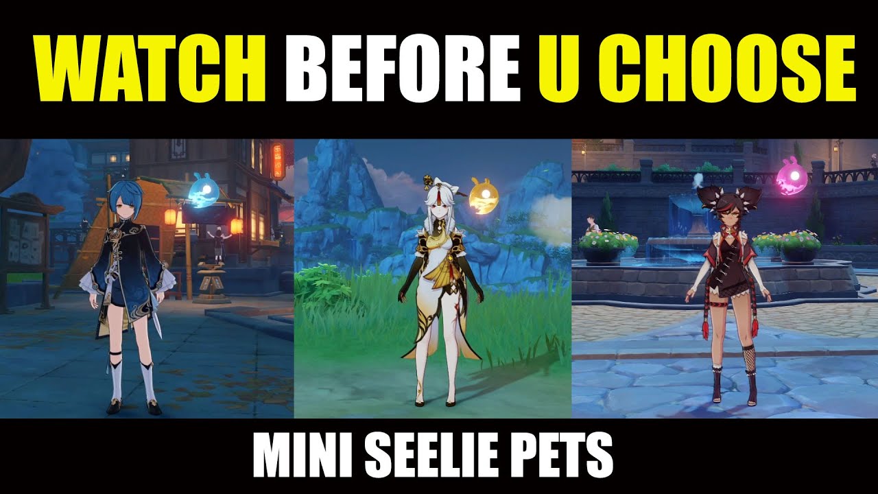 Genshin Impact - Mini Seelie Pets - YouTube