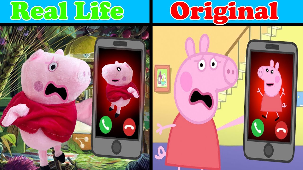 Don't call Peppa Pig at 3 AM. - Peppa Pig Original vs Plush Toys ...