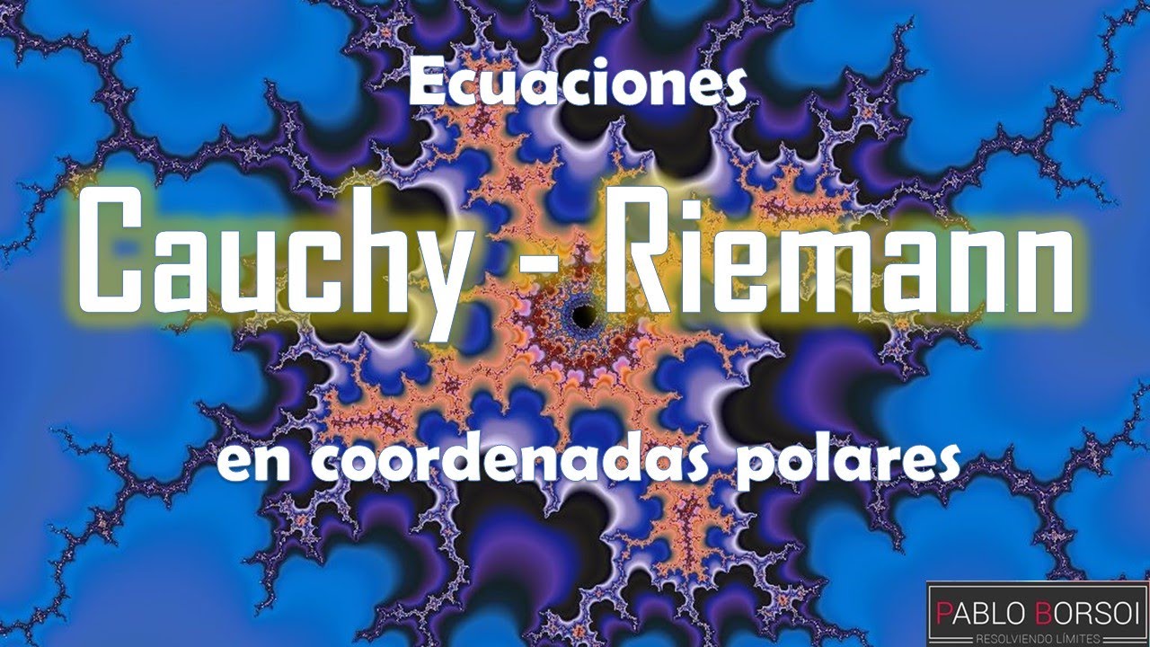 Ecuaciones de Cauchy Riemann en coordenadas polares - YouTube