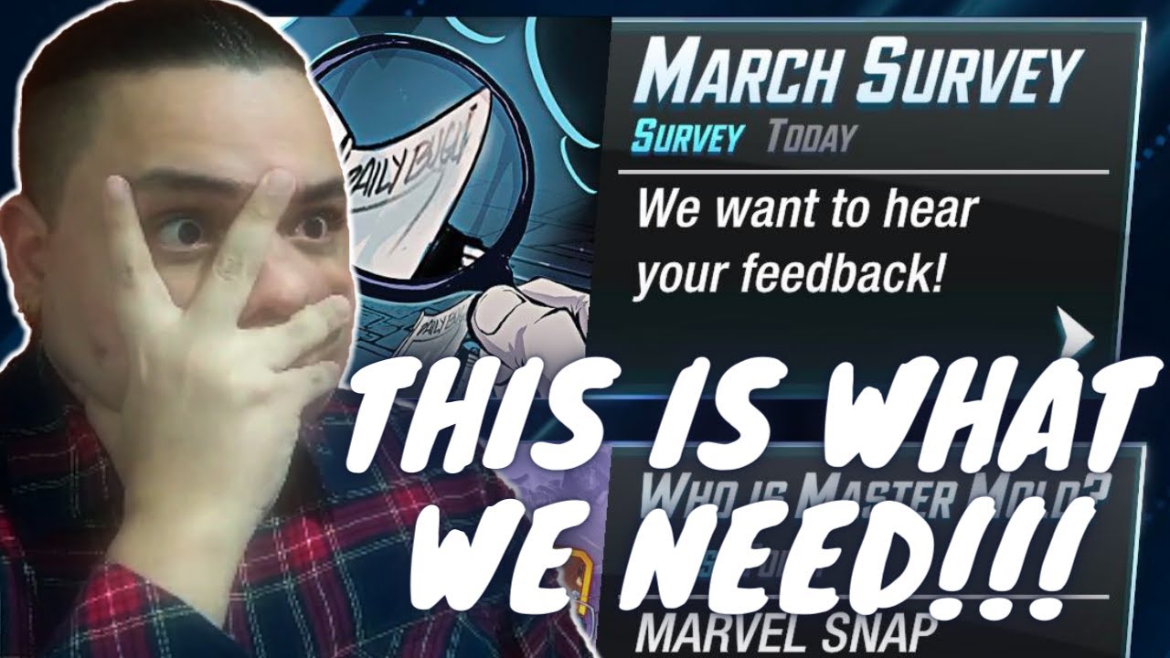 TAKING THE NEW MARVEL SNAP SURVEY | REAL FEEDBACK | TOKEN SHOP ...